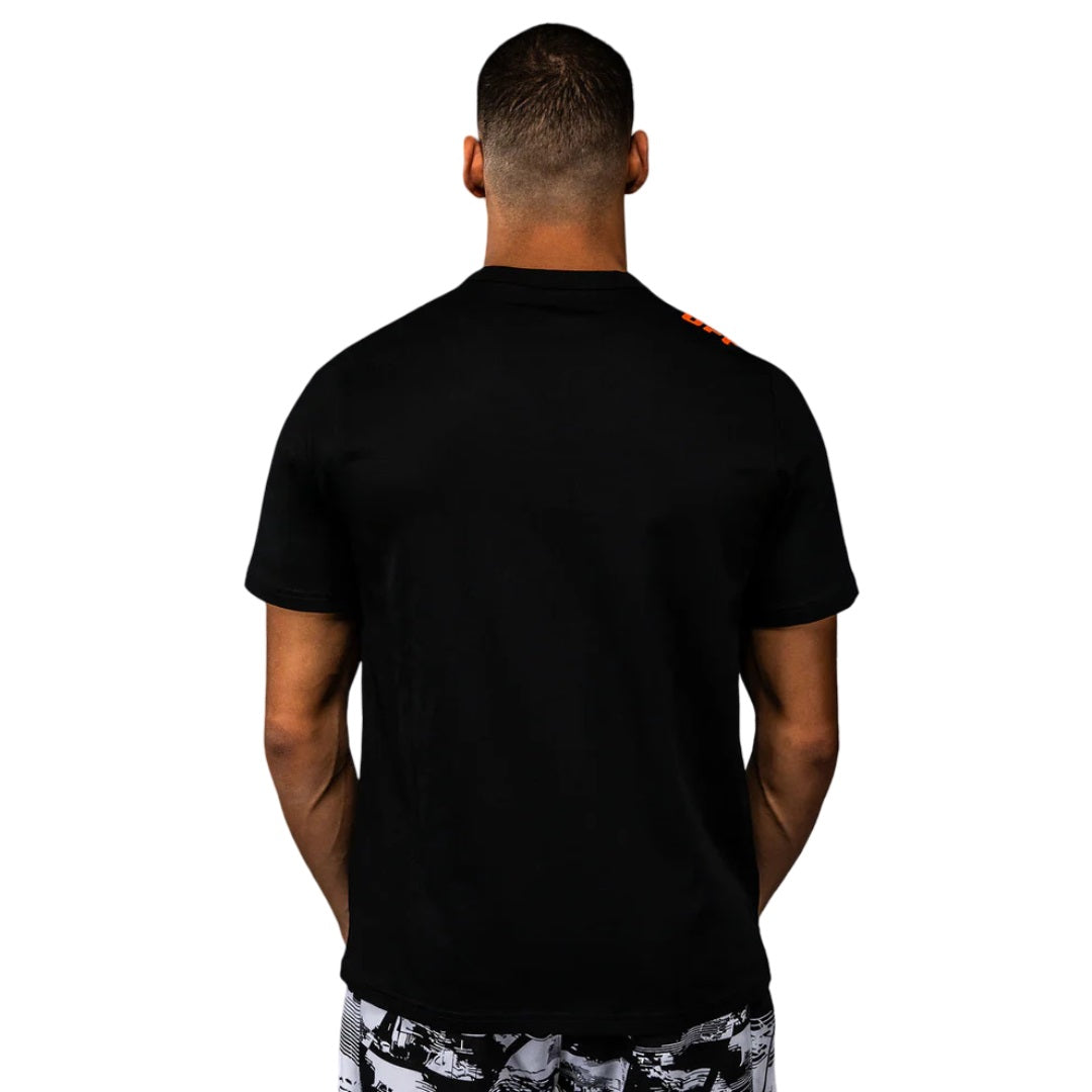 UFC ZENITH BY VENUM FIGHT WEEK MENS T-SHIRT PLAIN VERSION BLACK/ORANGE ...